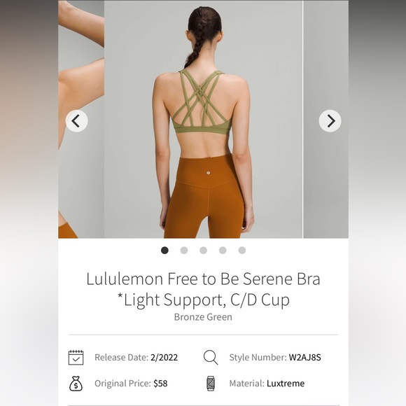 lululemon athletica | Intimates & Sleepwear | Lululemon Free To Be ...